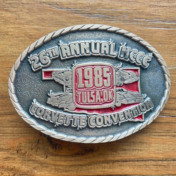 Vintage | Accessories | Vintage 985 Nccc Corvette Convention Belt ...